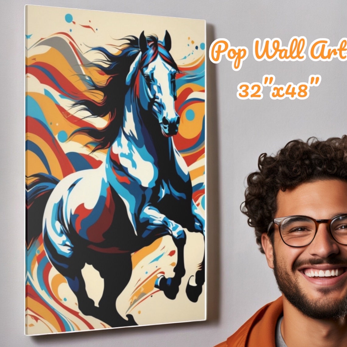 Pop Wall Art Canvas Great for a Living Room or Office Space Gift Ideas ...