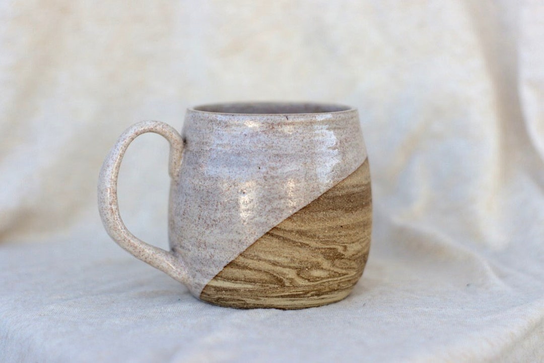 Marble and Oat Mug Handmade Ceramic Coffee Tea Mug Tan - Etsy