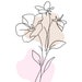 Fine Line Flower Wall Print - Etsy