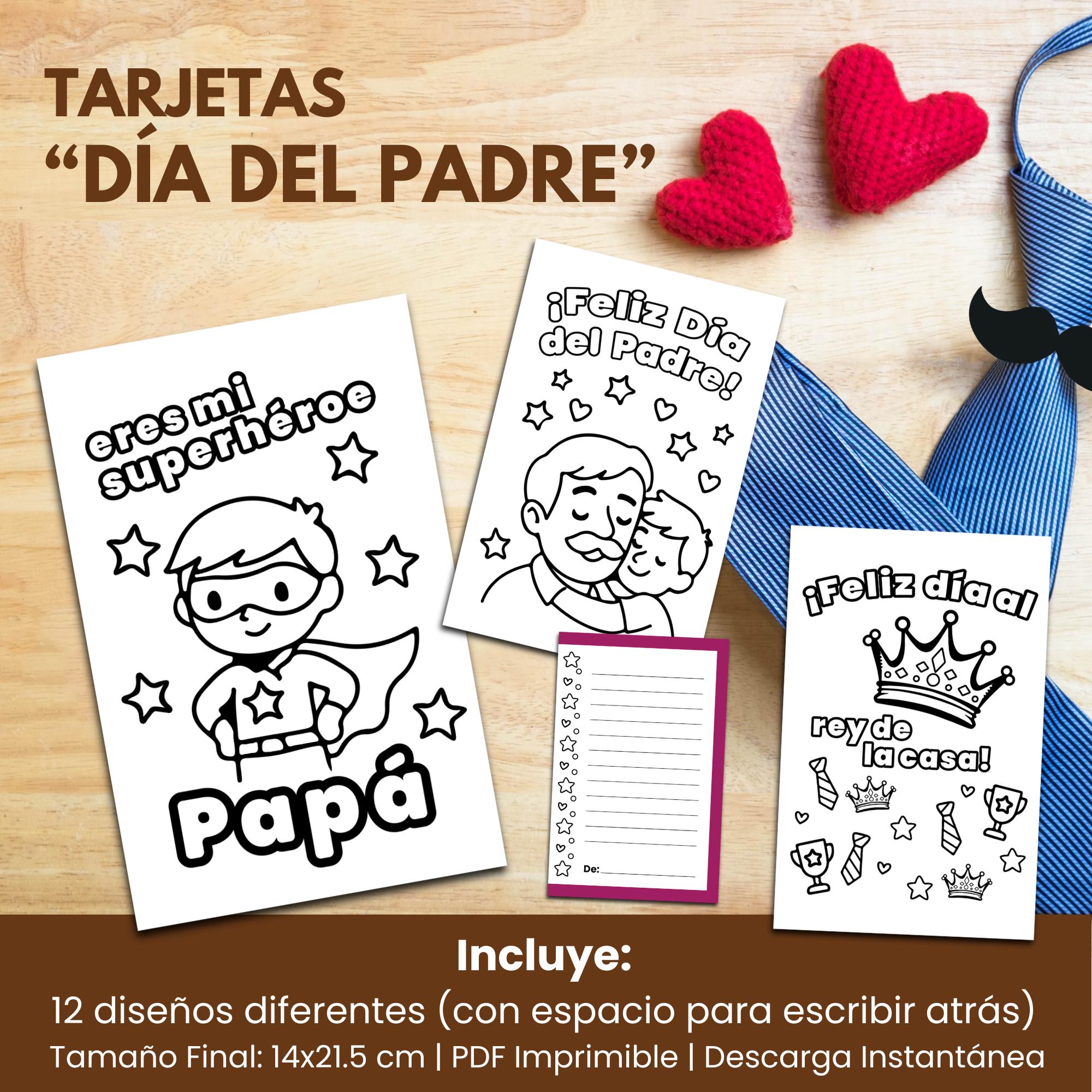 Father's Day Coloring & Printable Cards | Kids Activity | Handmade Gift ...