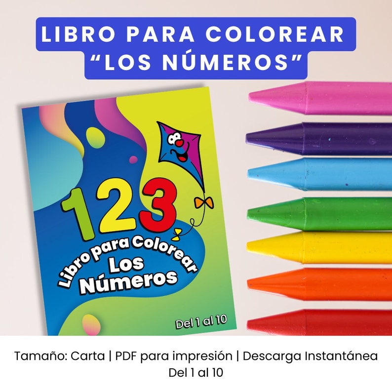 Coloring Book the Colors in Spanish Printable PDF Ideal to Support ...