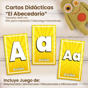 Children's Flashcards, Learn the Alphabet in Spanish, Preschool ...