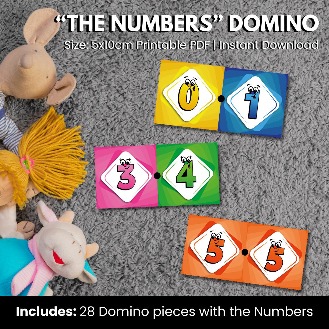 Dominoes Game, Numbers for Children, Educational Games, School ...