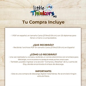 Preschool Graduation Diplomas | 20 Printable Designs in Spanish | End ...