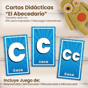 Children's Flashcards, Learn the Alphabet in Spanish, Preschool ...