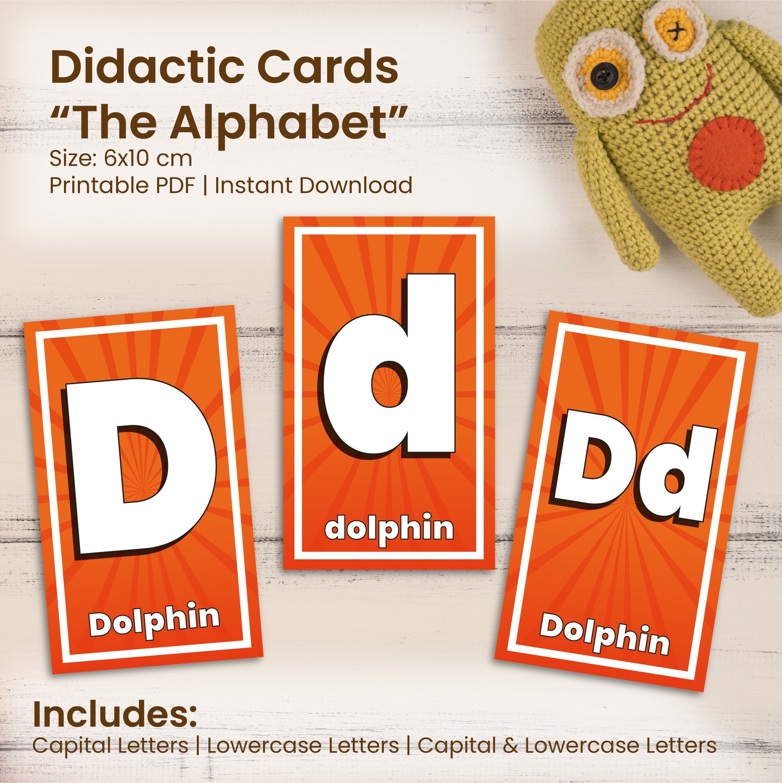Children's Teaching Cards, Learn the Alphabet in English, Alphabet ...