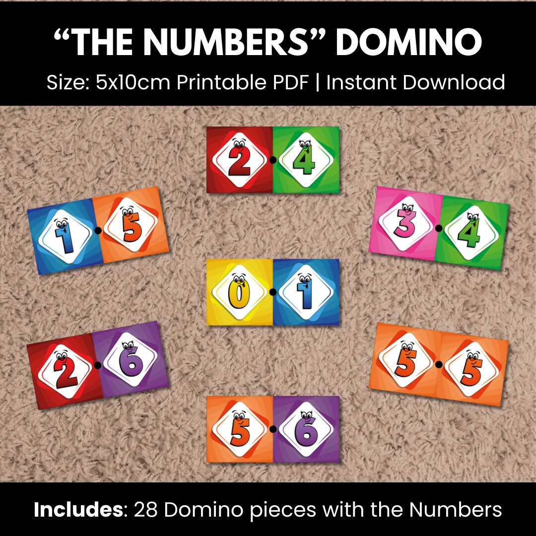 Dominoes Game, Numbers for Children, Educational Games, School ...