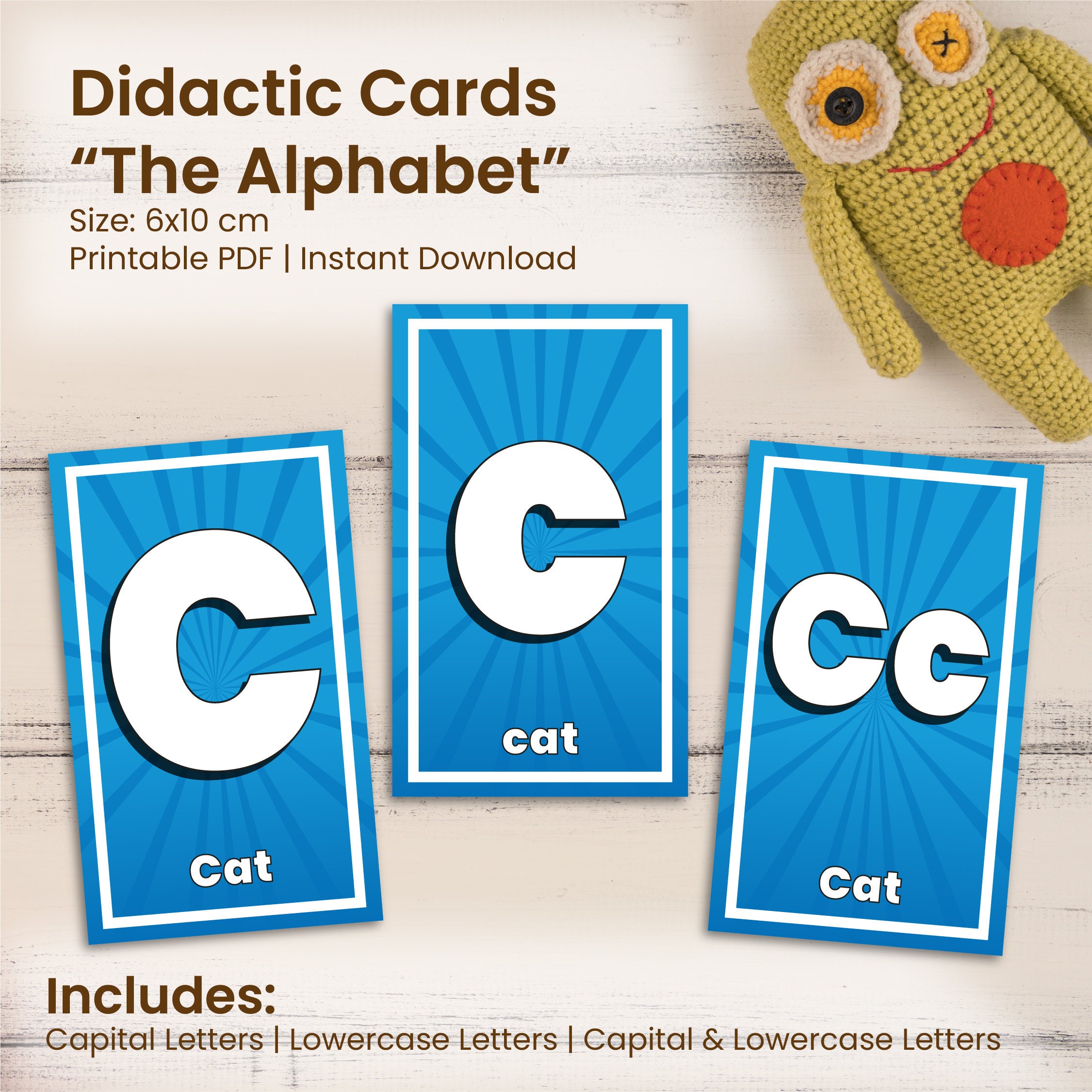 Children's Teaching Cards, Learn the Alphabet in English, Alphabet ...