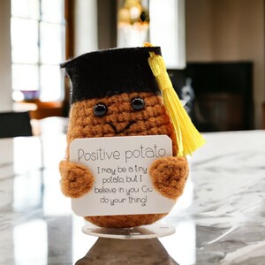 Graduation Positive Pickle and Potato. Handmade Toy, Emotional Support ...