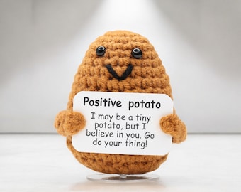 Mini Positive Potato Crochet Friend - Etsy