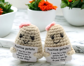 Positive Tomato Crochet Doll. Handmade Toy, Emotional Support Message ...