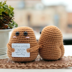 Big Butt Positive Potato Crochet Doll. Handmade Toy, Emotional Support ...