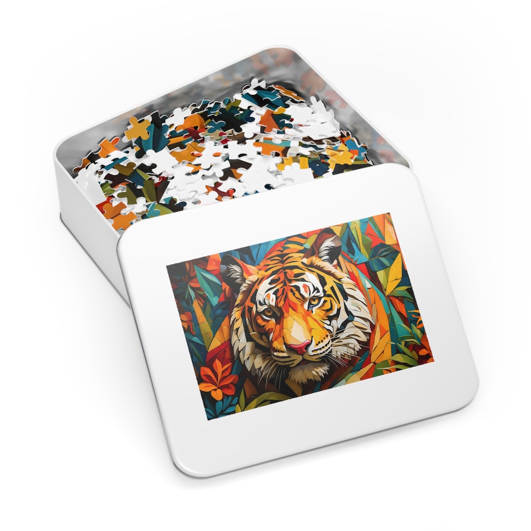 Fearsome Tiger Jigsaw Puzzle 1000-piece, Artistic, Elite, Cubism ...