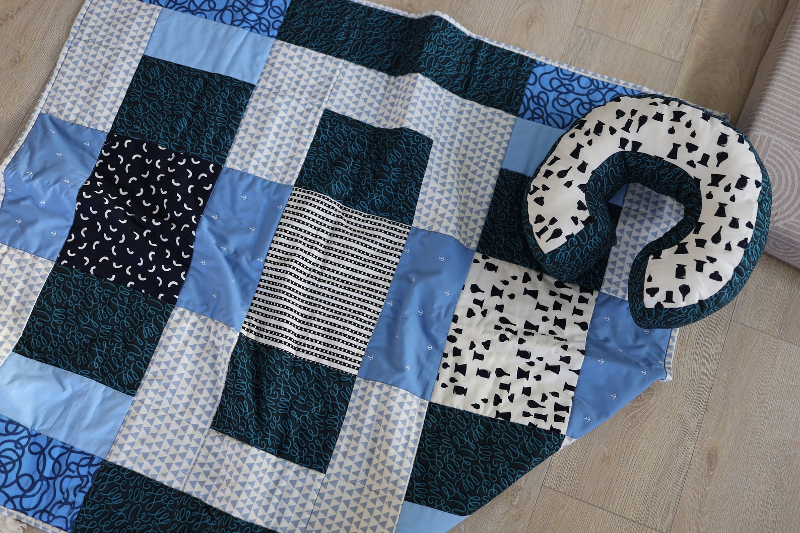 Custom Name Quilt- Complex Quilt Pattern Front With Appliqué Name - Etsy