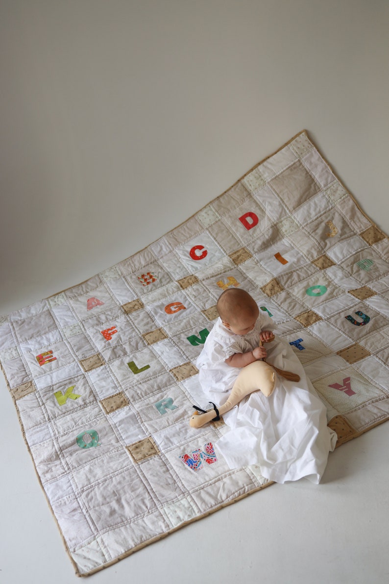 ABC Appliqué Quilt-queen Size - Etsy