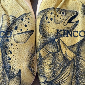Kinco Snow Gloves/mitts Fish Design - Etsy