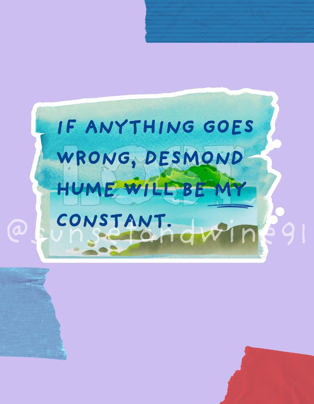 LOST Beach Desmond Hume Constant ~2.5in Sticker - Etsy