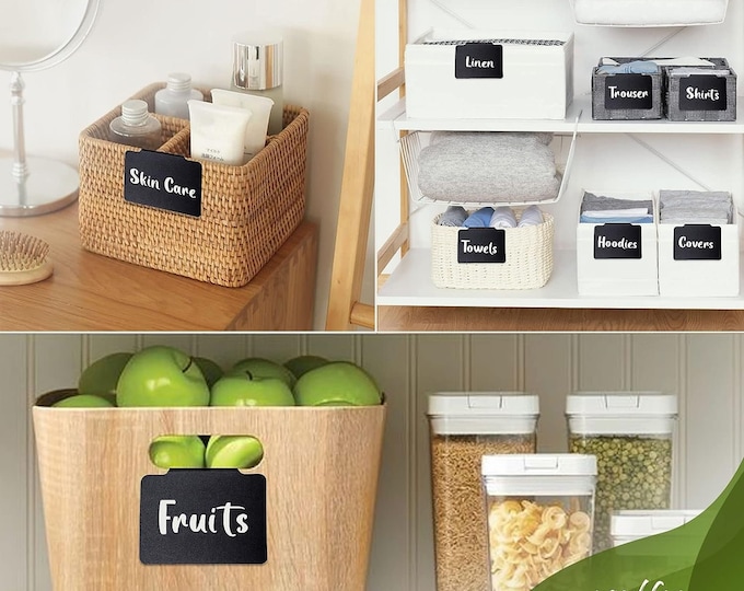 Organization Tags for Baskets, Organization Labels, Basket Tags, Pantry ...