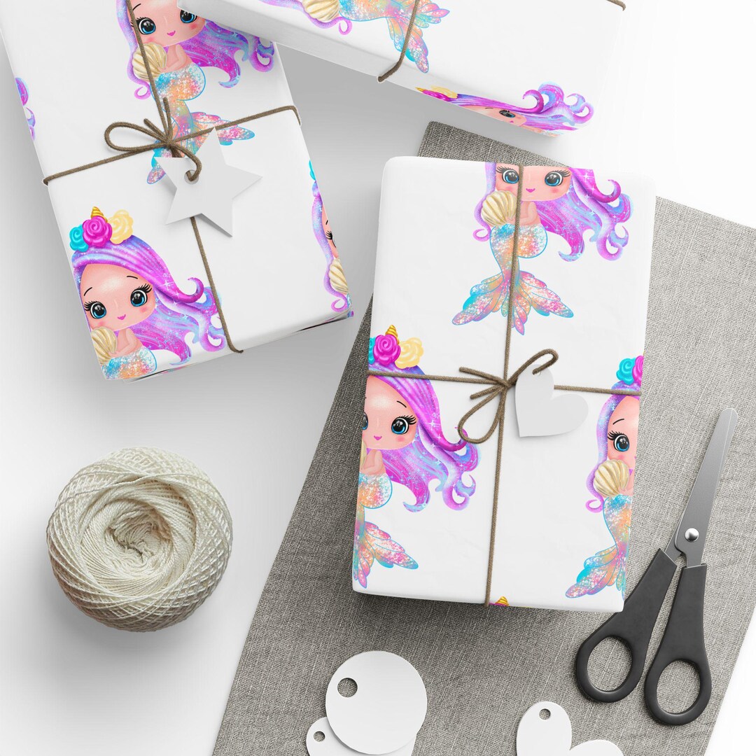 Enchanted Sea Sparkling Mermaid Designs Evoke Mermaid Magic Wrap for ...