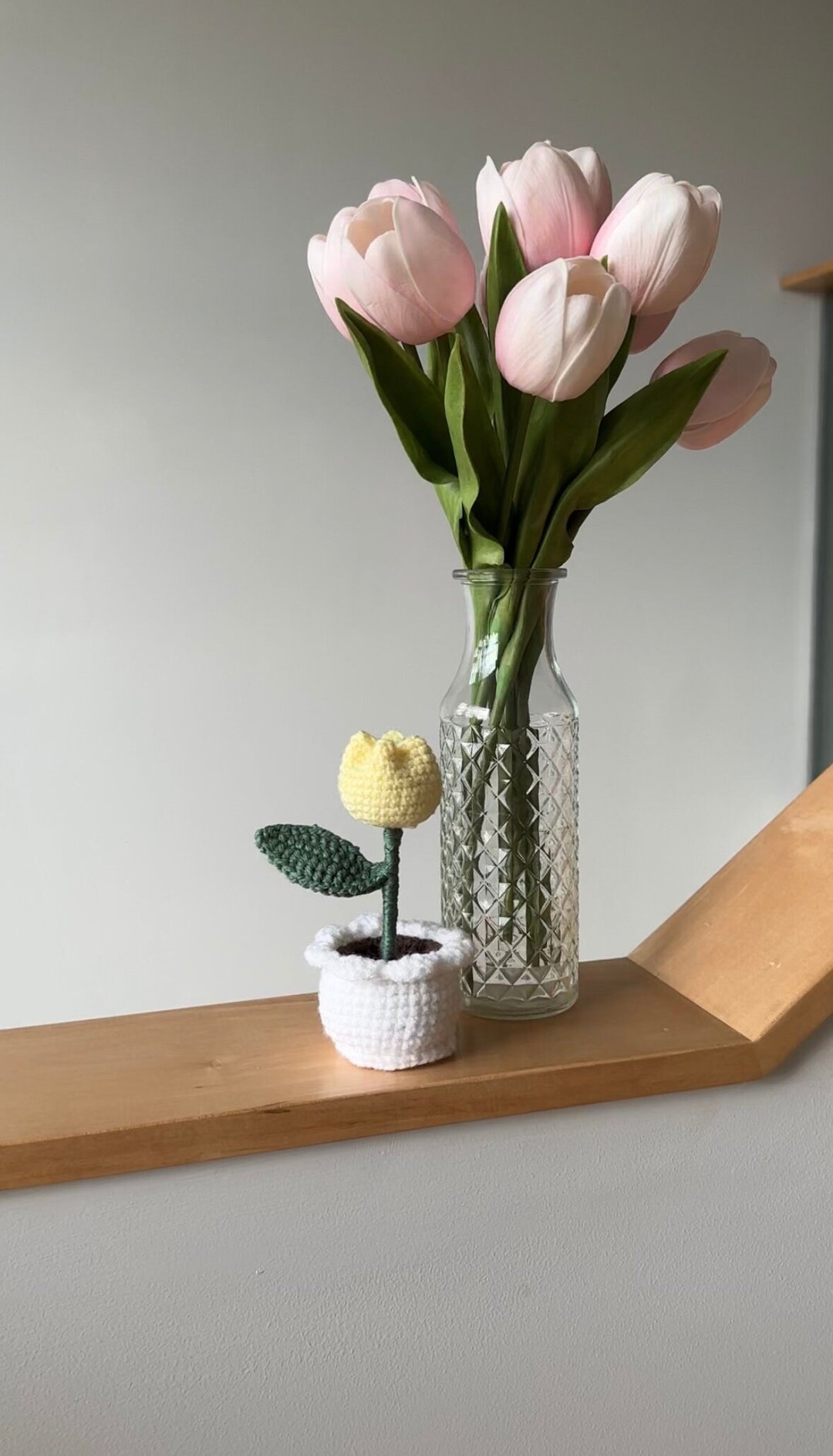 Tulip Potted Plant Crochet Stuffed Potted Plant Desk Plant - Etsy Canada