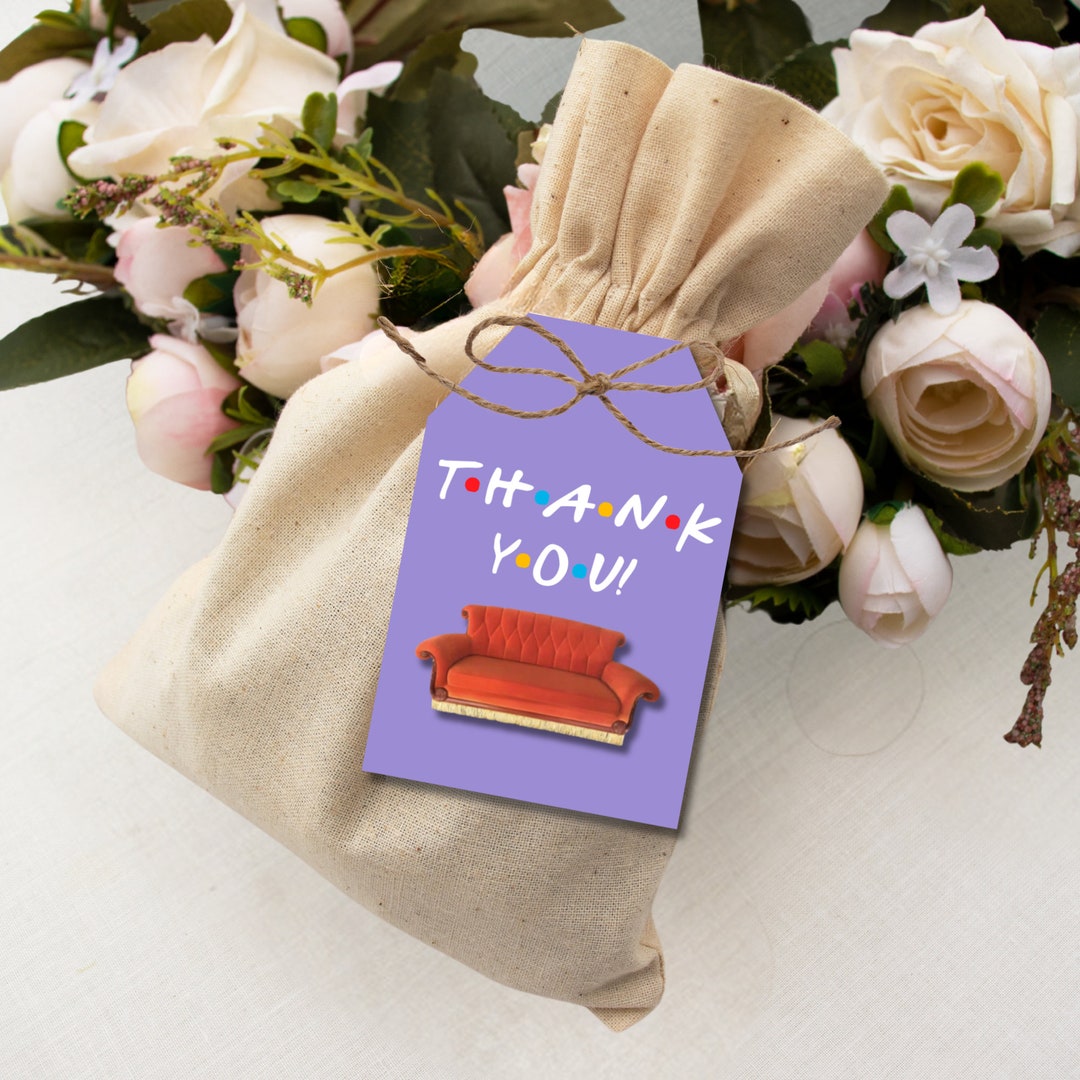 Friends Gift Tags, Friends Favor Tags, Friends Thank You Tags, Friends ...