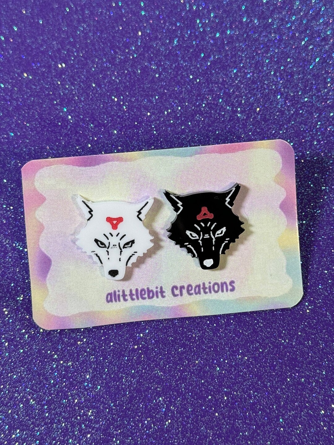 Demon Dogs Stud Earrings | Jujitsu Kaisen | Acrylic Earrings |anime Jjk ...