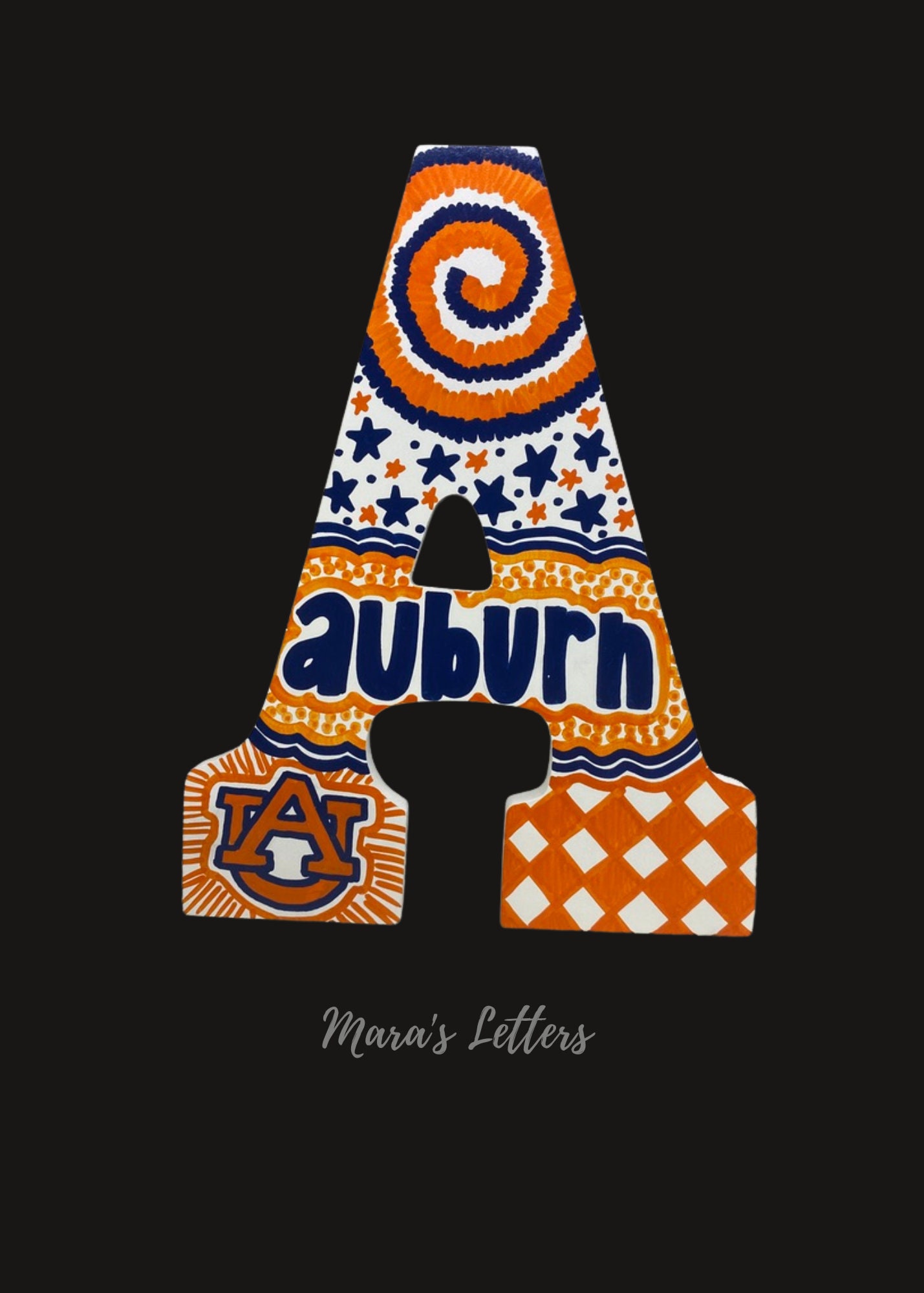 Custom Hand-painted College Themed Letter 9" - Etsy