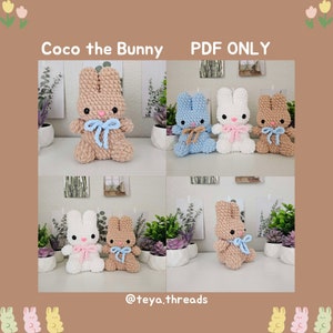 Coco the Bunny Crochet Pattern PDF Download - Etsy
