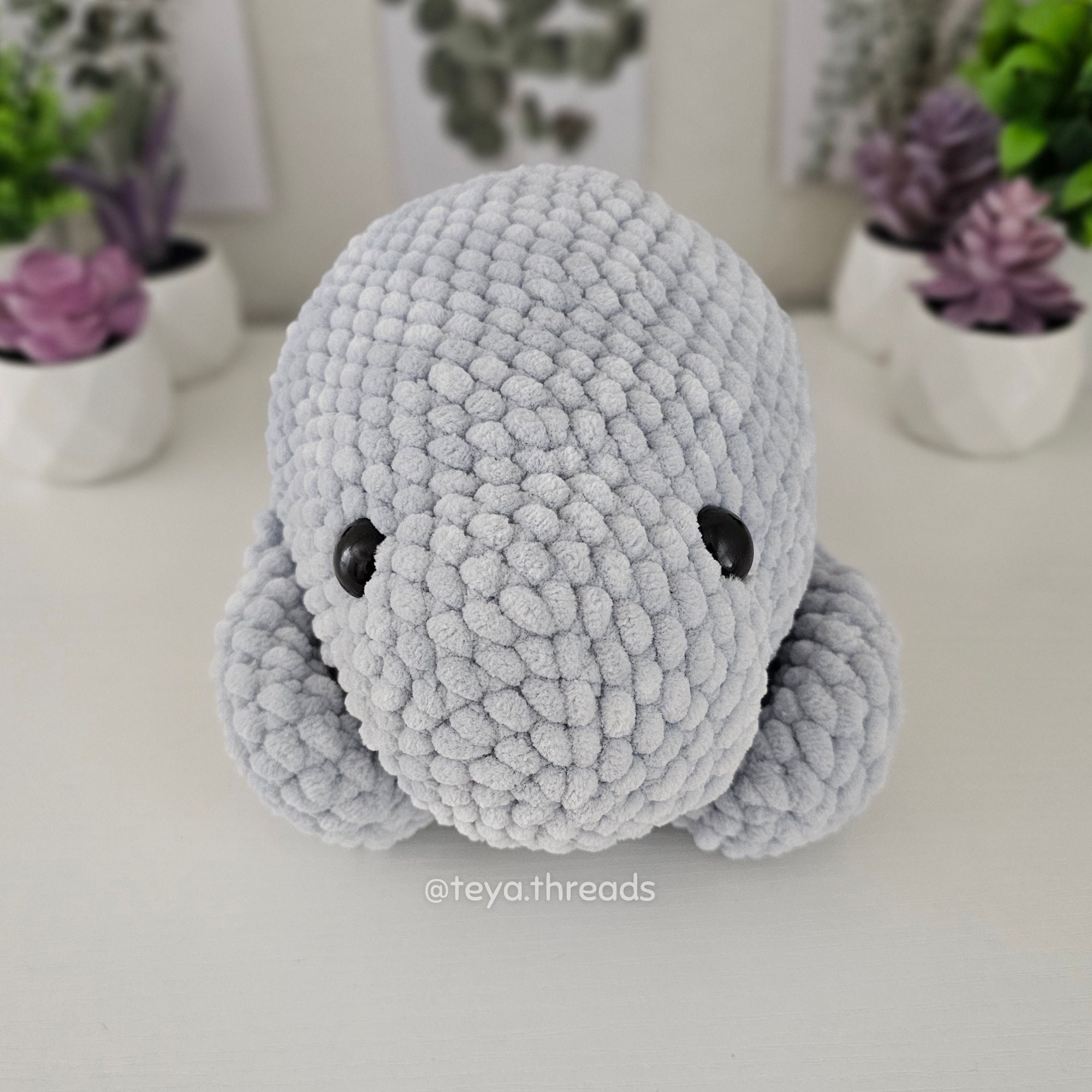 Low-sew Manatee Crochet Pattern PDF Download - Etsy