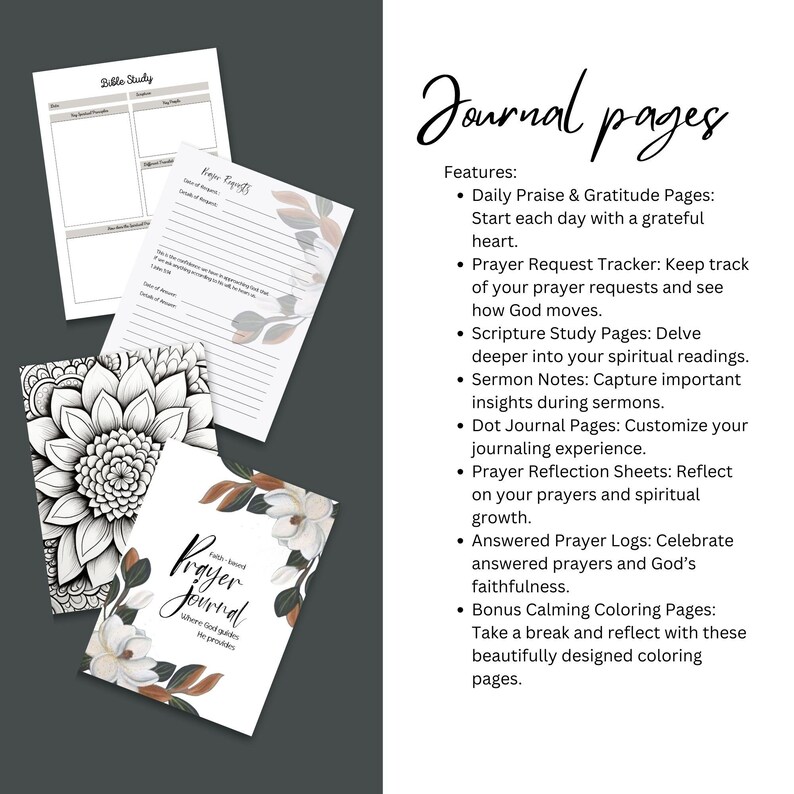 Editable Canva Digital Prayer Journal | Daily Praise & Gratitude ...