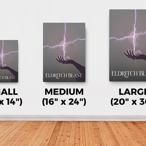 Eldritch Blast Wall Art Poster, Fantasy Magic Artwork, Dungeons Dragons ...