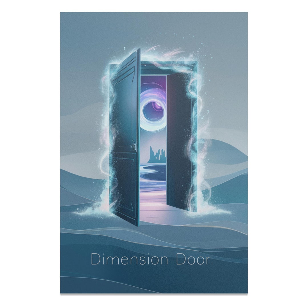 Fantasy Dimension Door Poster, Surreal Portal Art Print, Mystical ...