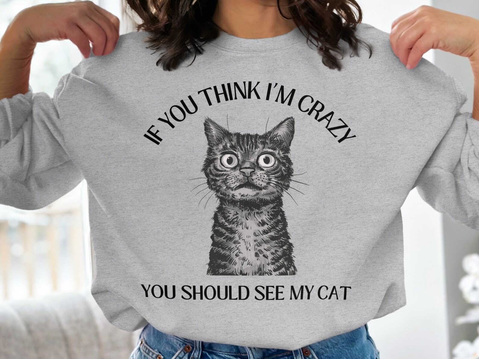 Funny Cat T Shirt, Crazy Cat Lady Shirt, Cat Lovers Gift, Pet Lover Tee ...