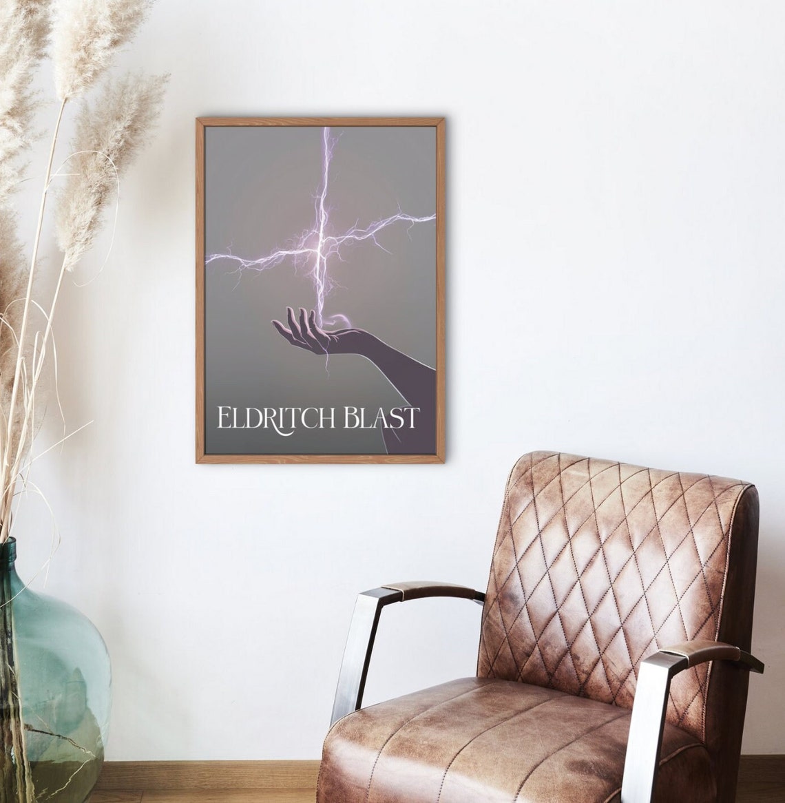 Eldritch Blast Wall Art Poster, Fantasy Magic Artwork, Dungeons Dragons ...