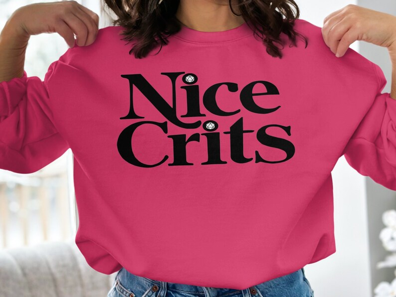 Funny Dungeons and Dragons T-shirt, Nice Crits Graphic Tee, Tabletop ...