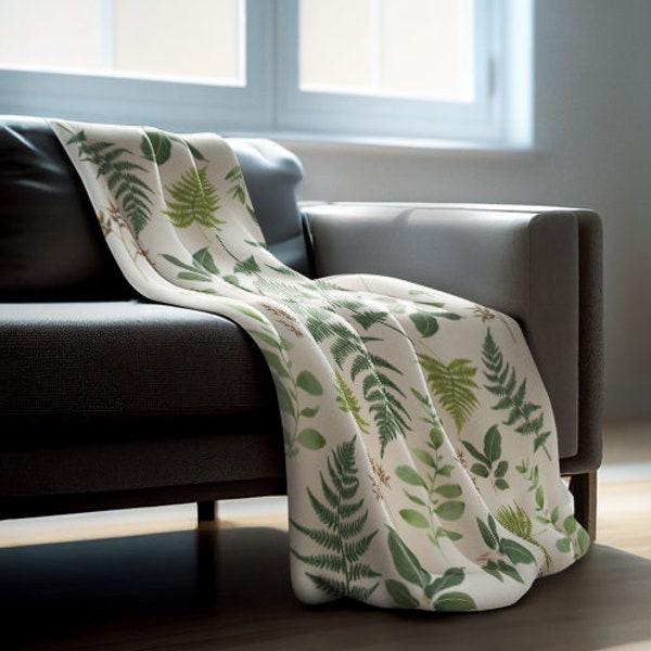 Leaf Throw Blanket - Etsy