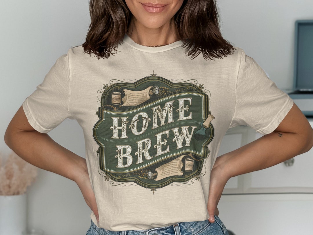Retro Home Brew T-shirt, Vintage Style Dnd Tee, TTRPG Lover Shirt, Home ...