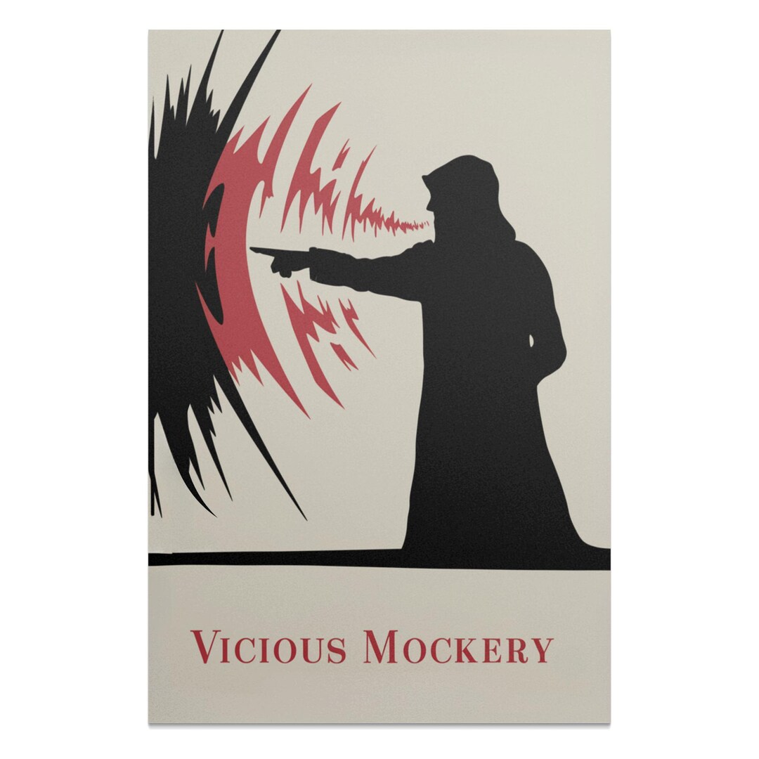 Vicious Mockery Poster, Unique Wall Art, Geek Decor Print, Fantasy Game ...