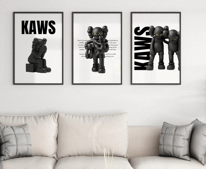 Kaws Poster Set, Hypebeast Toys, Sneaker Prints (digital Download) - Etsy