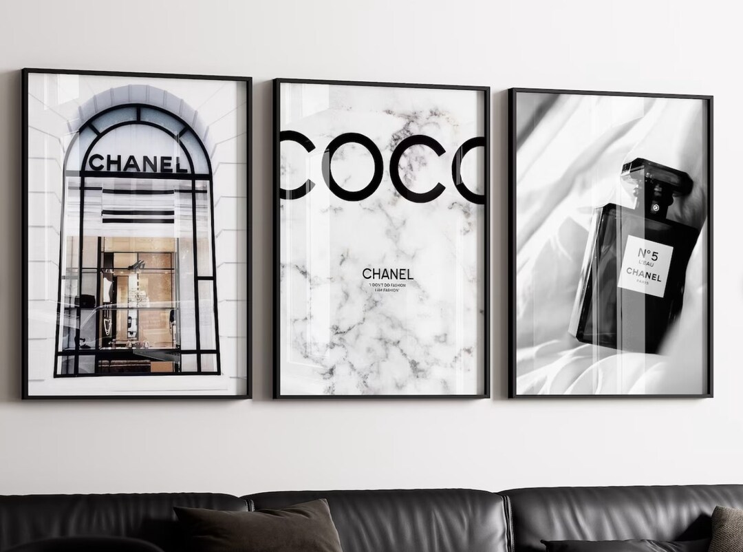 Luxury Fashion Posters, Designer Wall Art, Luxury Art for Room, Black ...