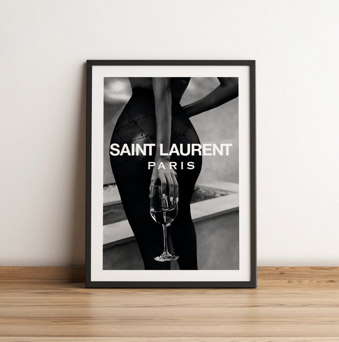 Black and White Designer Print, Large Poster Download, Fashion Designer ...