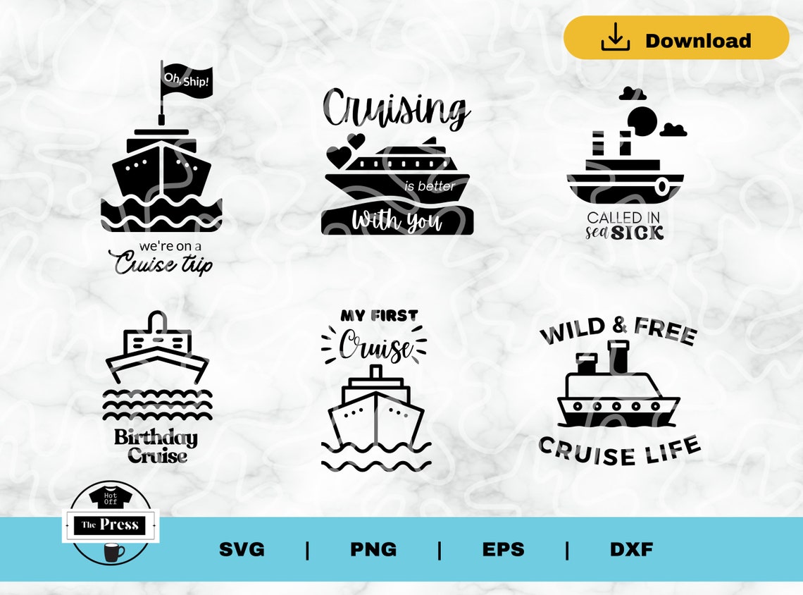 Cruise SVG Bundle | Birthday, Cruise Ship, and First Cruise Trip ...