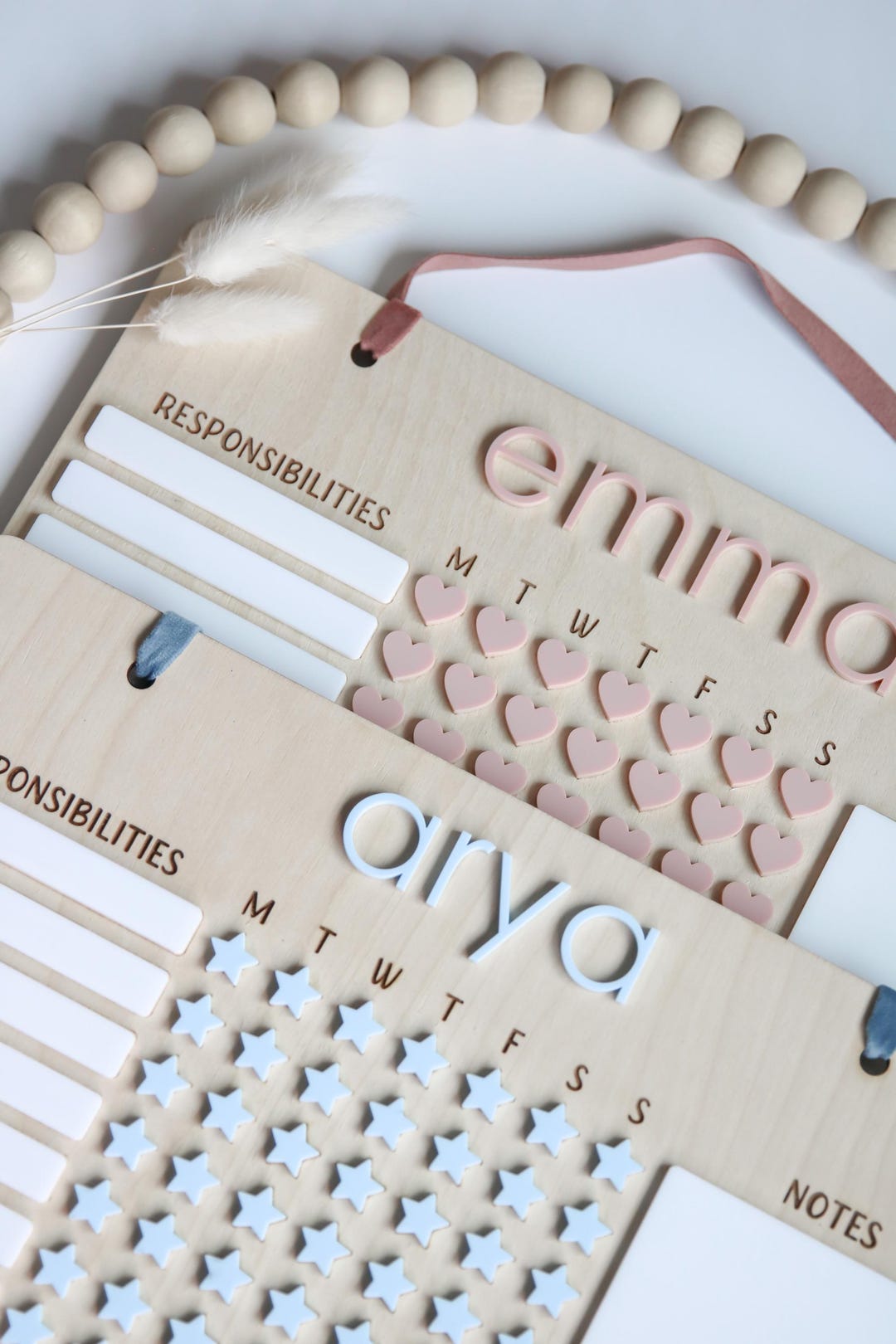 Daily Responsibility Chart | Personalised Dry Erase Chore Chart for ...