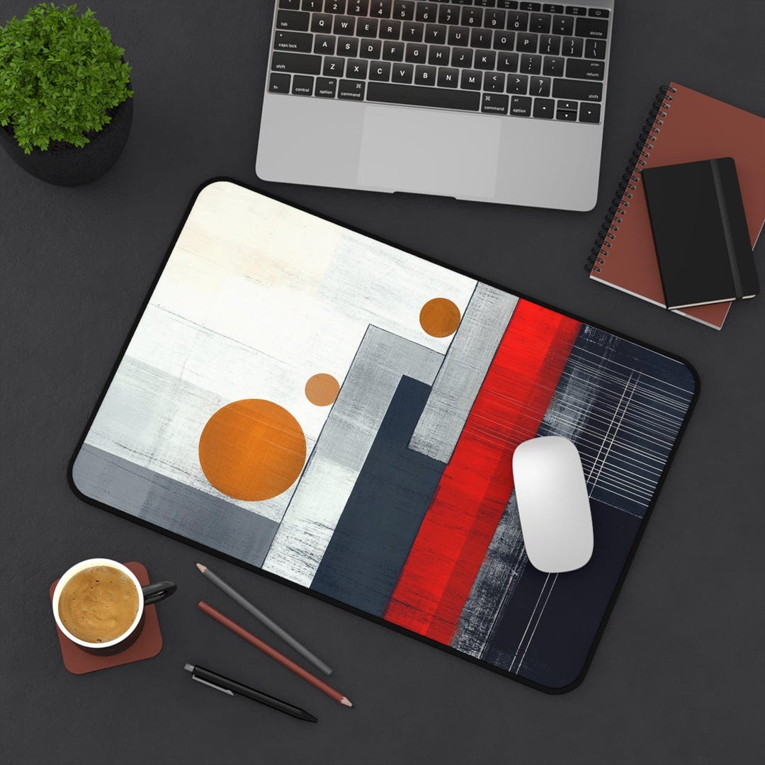 Mythos | Desk Mat, Abstract Mouse Pad, Gaming Desk Mat, Geometric Mouse ...