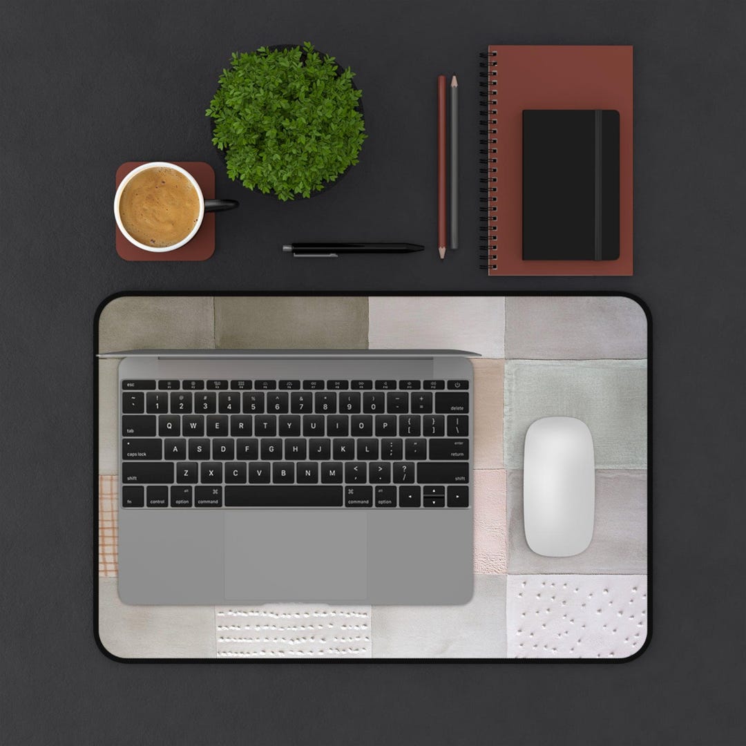 Greystone | Desk Mat, Abstract Mouse Pad, Gaming Desk Mat, Geometric ...