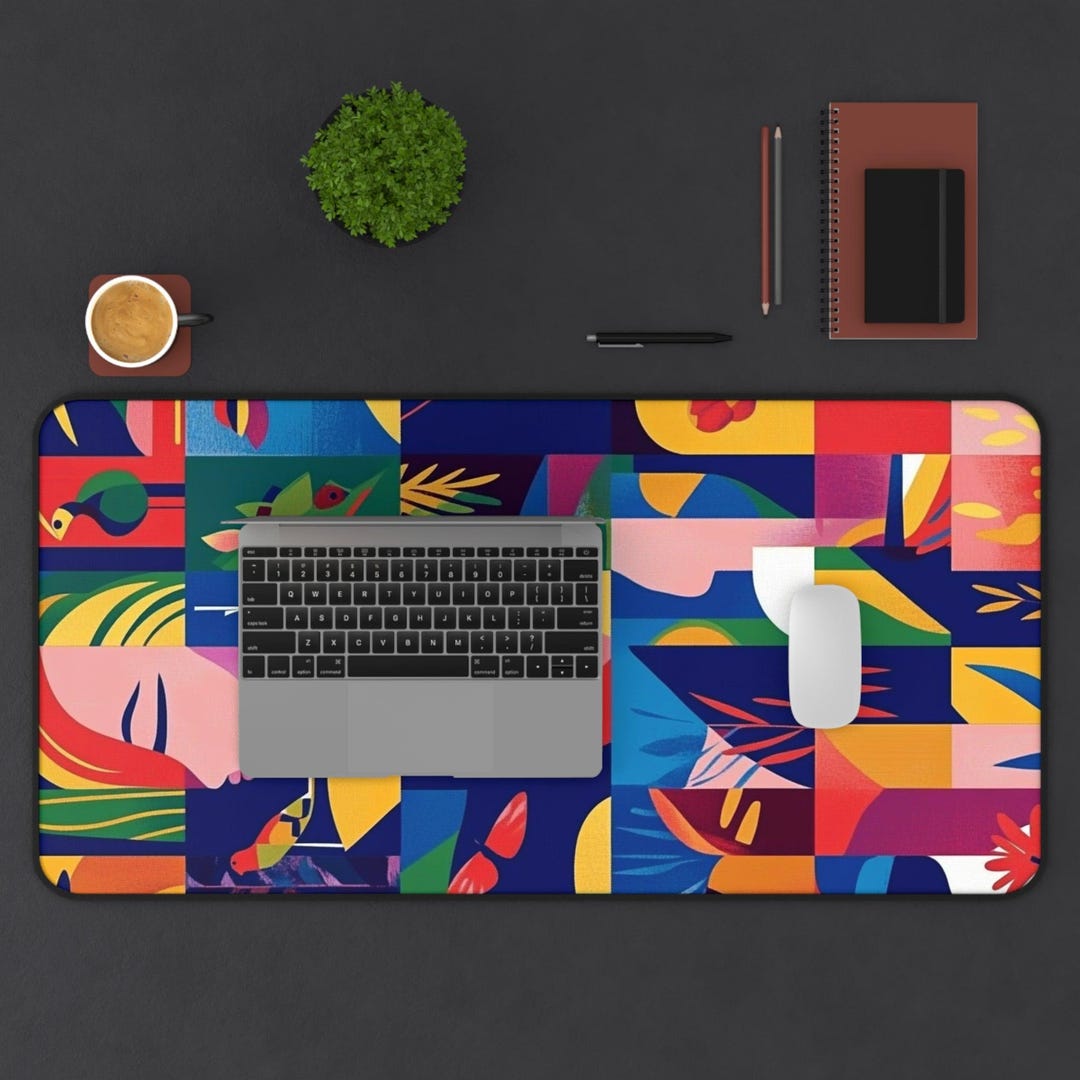 Rabat | Desk Mat, Abstract Mouse Pad, Gaming Desk Mat, Geometric Mouse ...