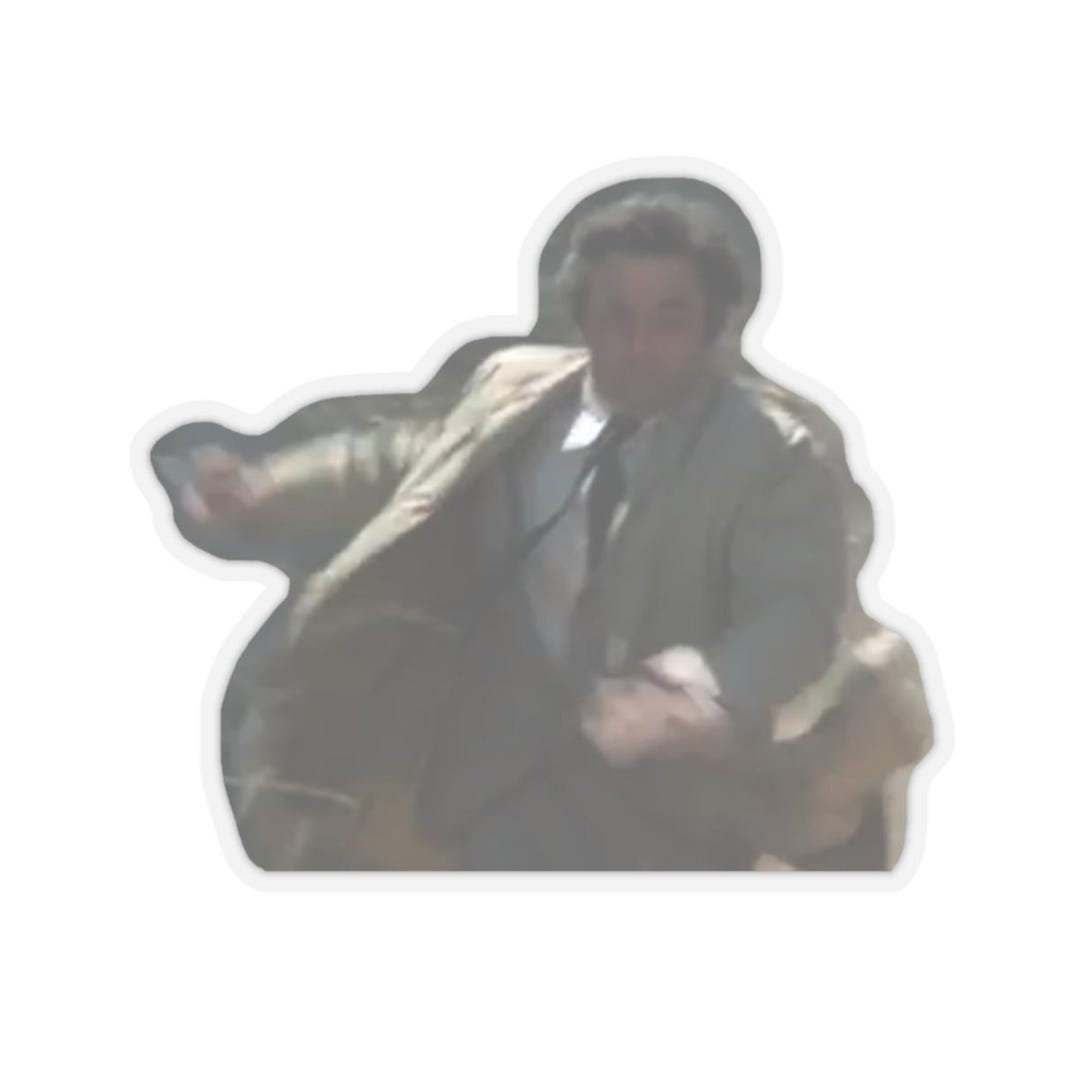 Columbo Falling Down Hill Sticker - Etsy