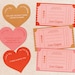 Printable Valentines Hearts and Coupons, DIY Love Tokens, DIY ...