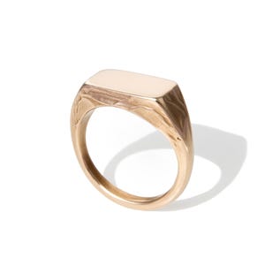 Rectangular Signet Ring - Etsy