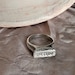 Latin Text Signet Ring - Etsy
